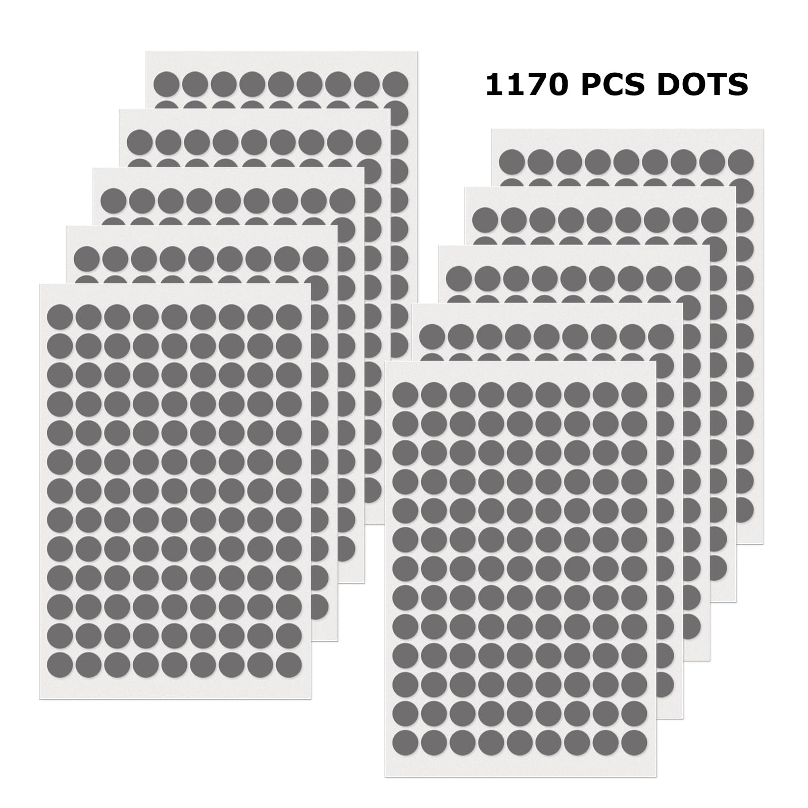 Snapklik.com : Gray Dot Stickers Round 0.5 Inch Sticker Circle Colored ...