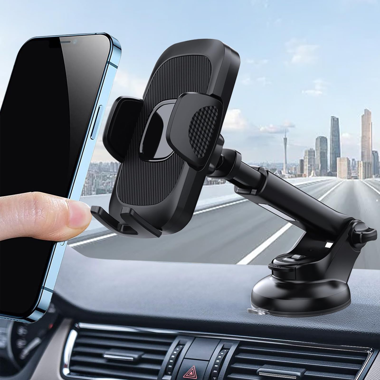 Amazon.com: Carniway Car Phone Holder Windshield Dashboard Universal ...