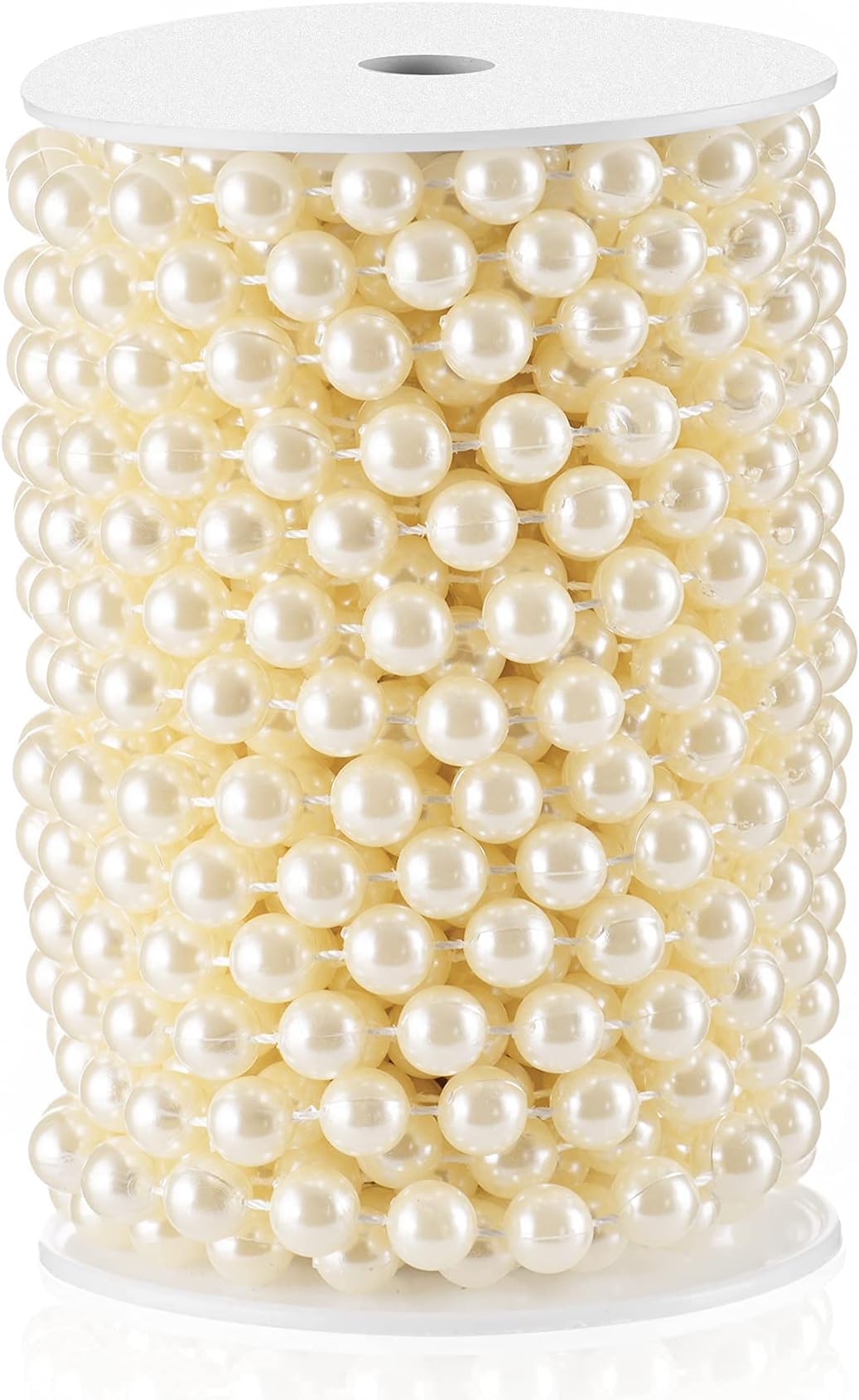 Amazon.com: Craft String Pearls 10MM Pearl Bead, 33Feet Ivory Faux ...