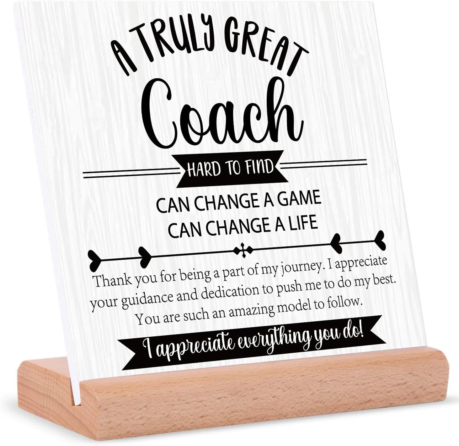 Amazon.com: Panelee Acrylic Coach Gifts for Coach Thank You Gifts Cute ...