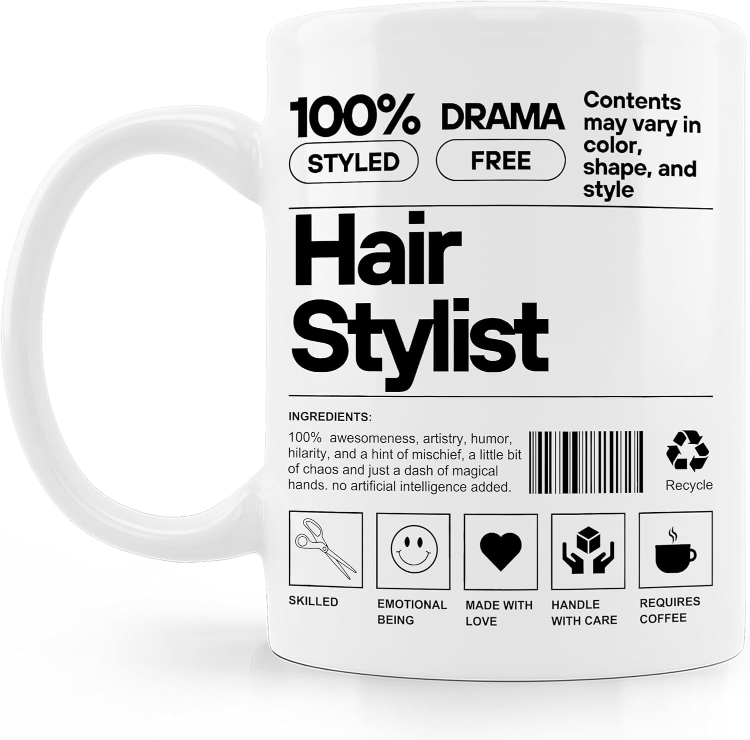 Amazon.com: BESERH Hair Stylist Gifts Coffee Mug Cup, Hairstylist ...