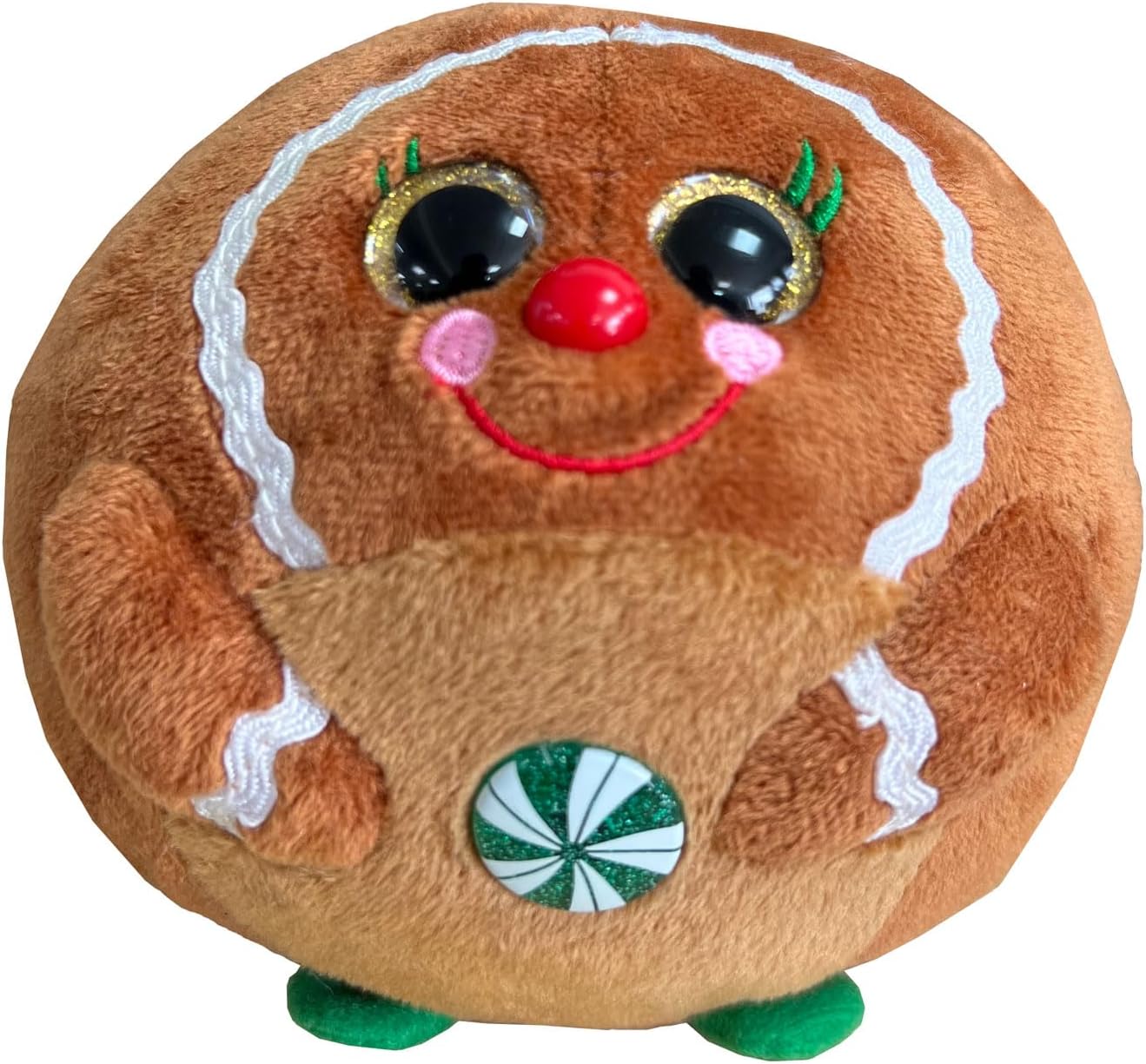 Amazon.com: yuanpulalala Beanie Boo Gingerbread Man Plush Toys (10cm ...