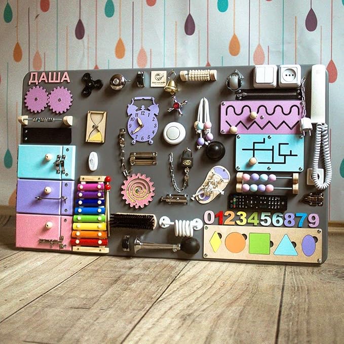 Amazon.com: Dani SK-1 European Quality. Handmade Wooden Busy Board ...