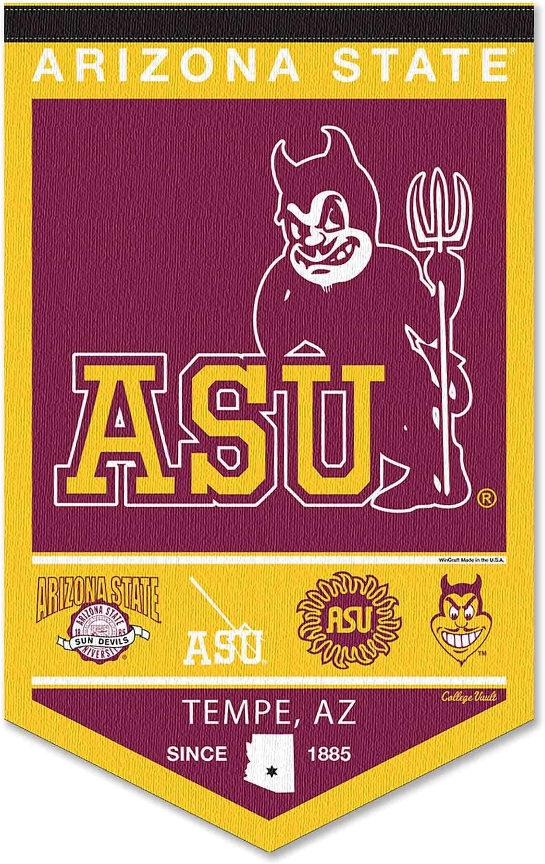 Amazon.com : Arizona State Sun Devils Heritage History Banner Pennant ...