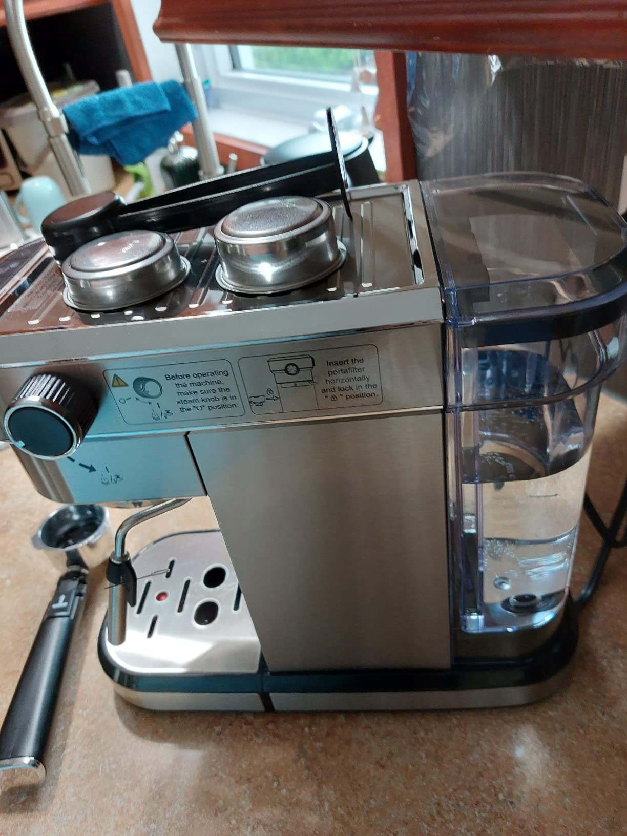 FOHERE Espresso Machine, 15 Bar Espresso and Cappuccino Maker with Milk ...