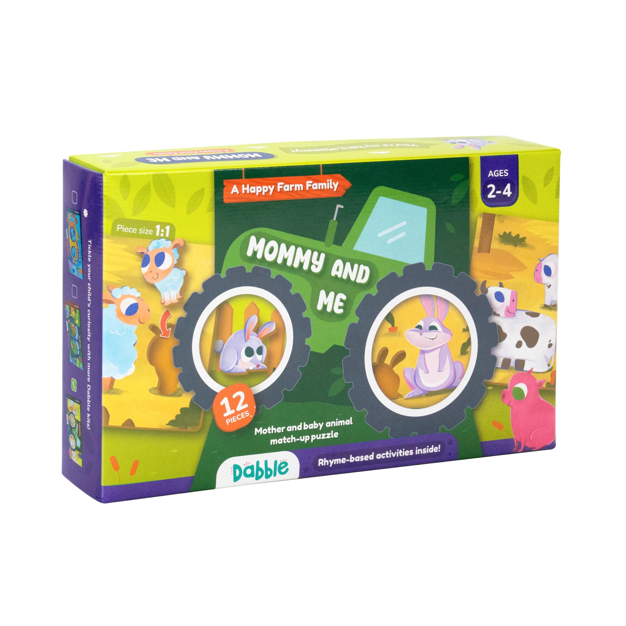 Amazon.com: LoveDabble Mother and Baby Animal Match Puzzle - Mommy and ...