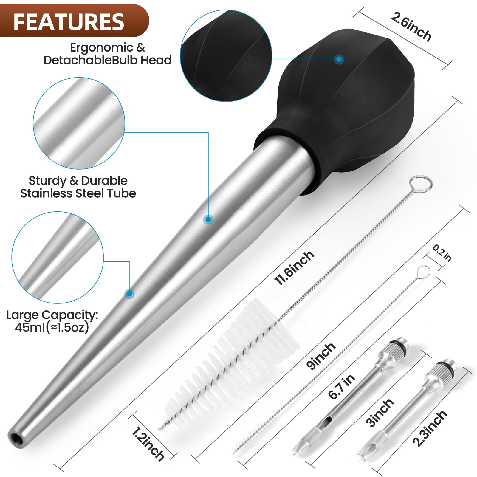 Snapklik.com : SCHVUBENR Large Turkey Baster
