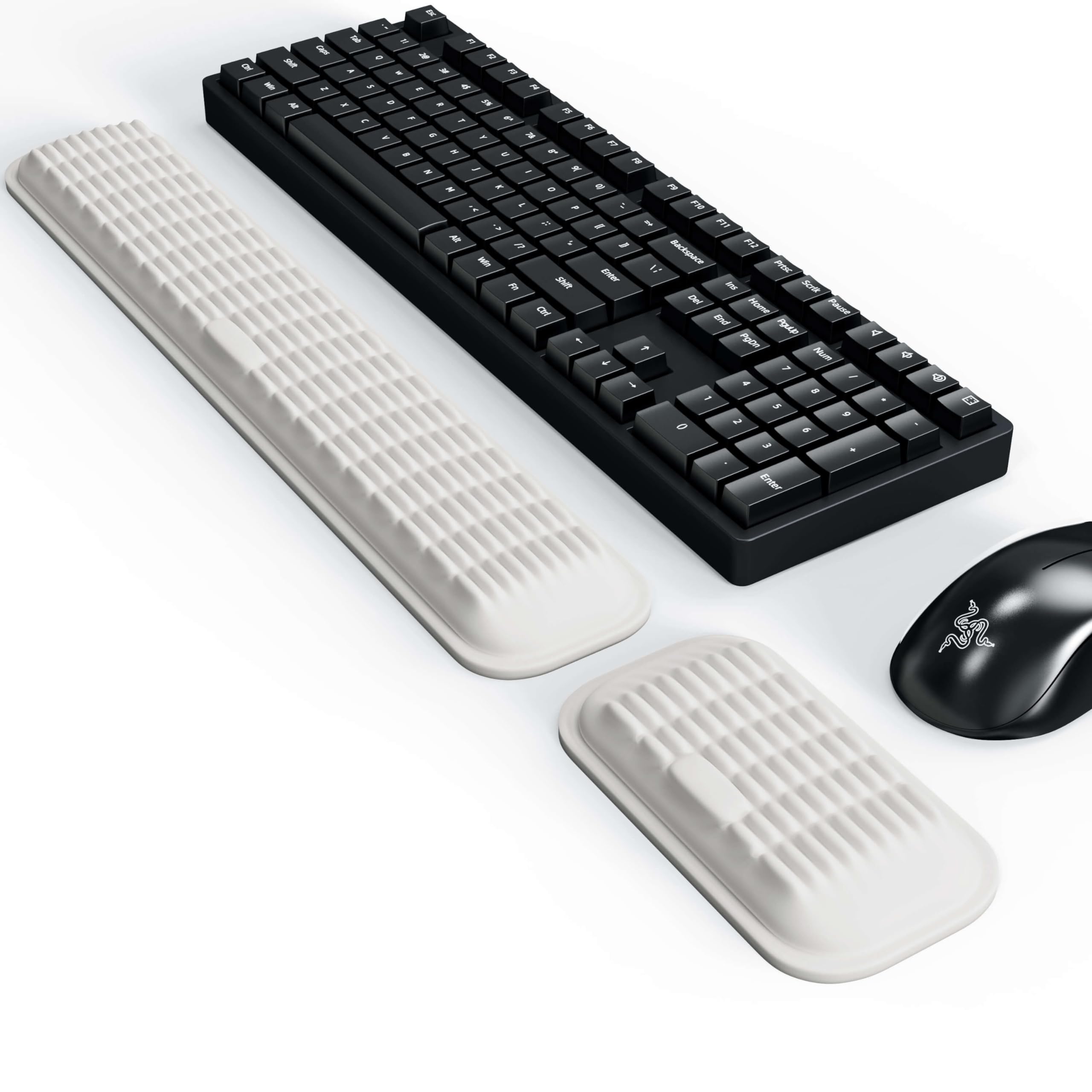 Amazon.com : MEKASS Ergonomic Wrist Rest for Keyboard and Mouse, Soft ...