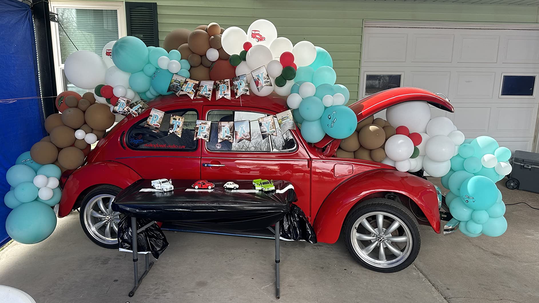 $4/mo - Finance Classic Car Party Decoration Vintage Car Birthday Party ...