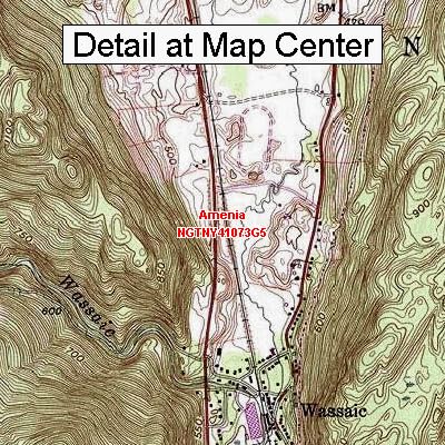 Amazon.com: USGS Topographic Quadrangle Map - Amenia, New York (Folded ...