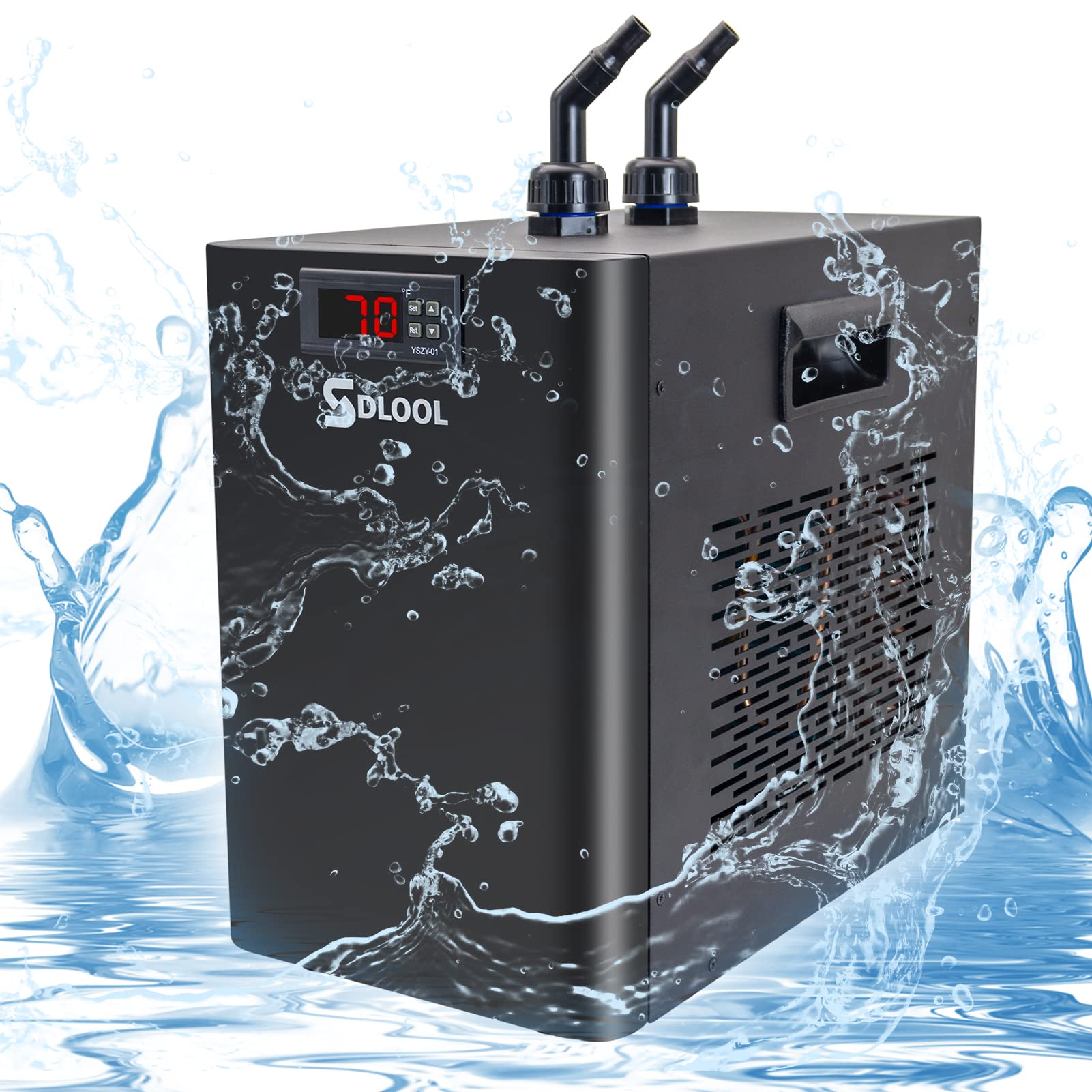 SDLOOL Aquarium Chiller 42gal 1/10 HP Water Chiller 160L Fish Tank ...