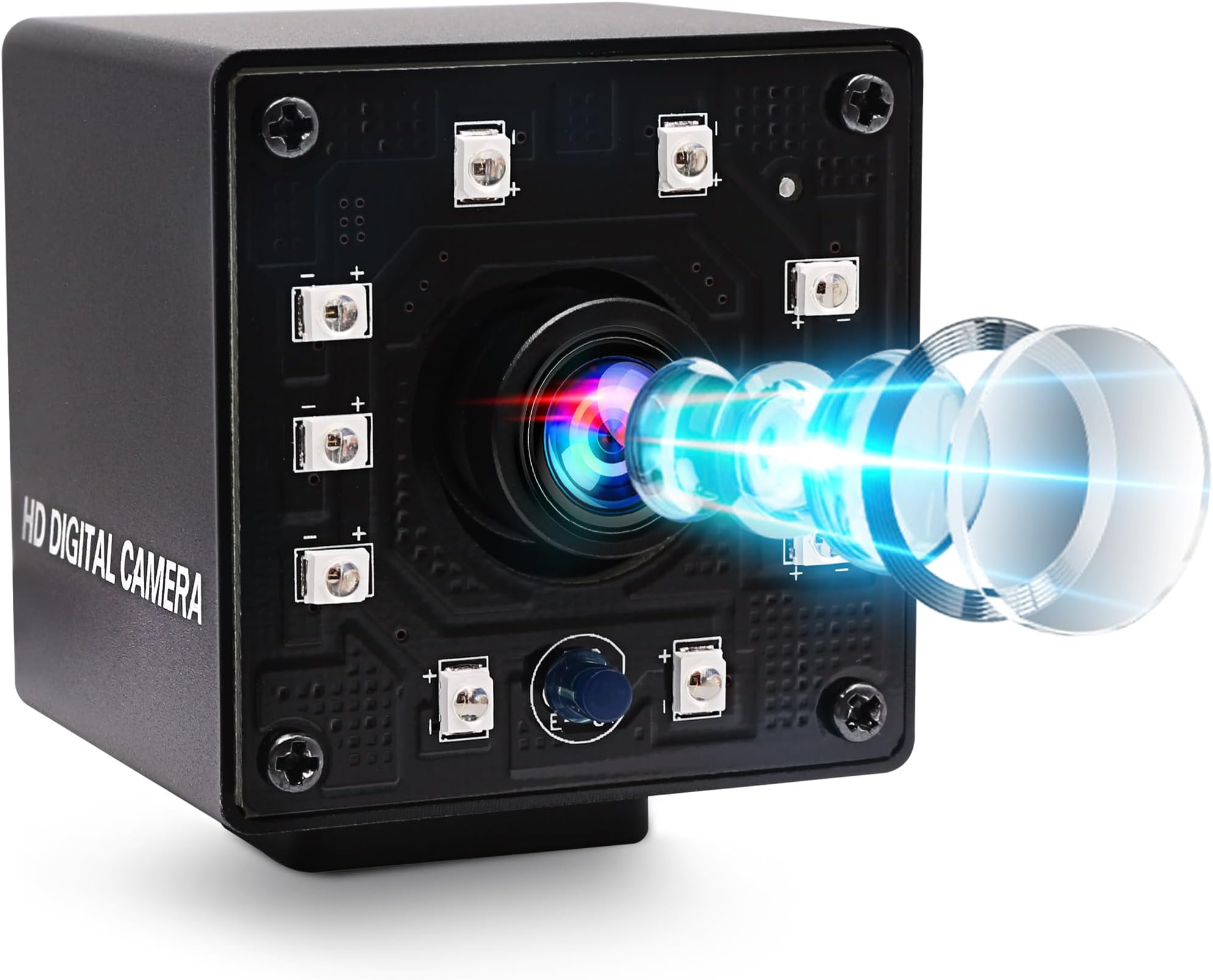 ELP 1080P Webcam Wide Angle 170 Degree Fisheye USB Camera - Full HD ...