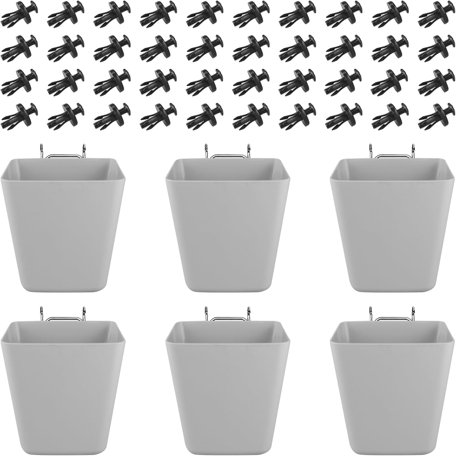 Amazon.com: G.CORE Peg Board Organizer Accessories - 6 Pack Grey ...