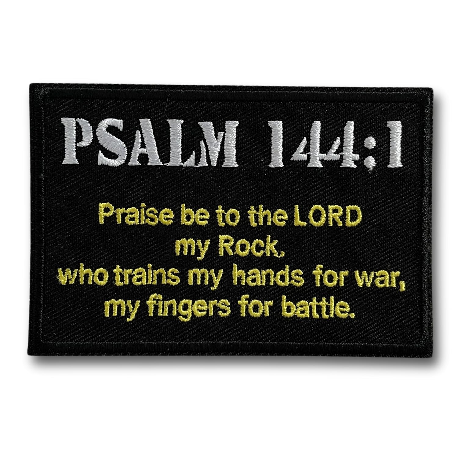 Amazon.com: Military Tactical Backpack Patches, Psalm 144:1 BNW Combat ...