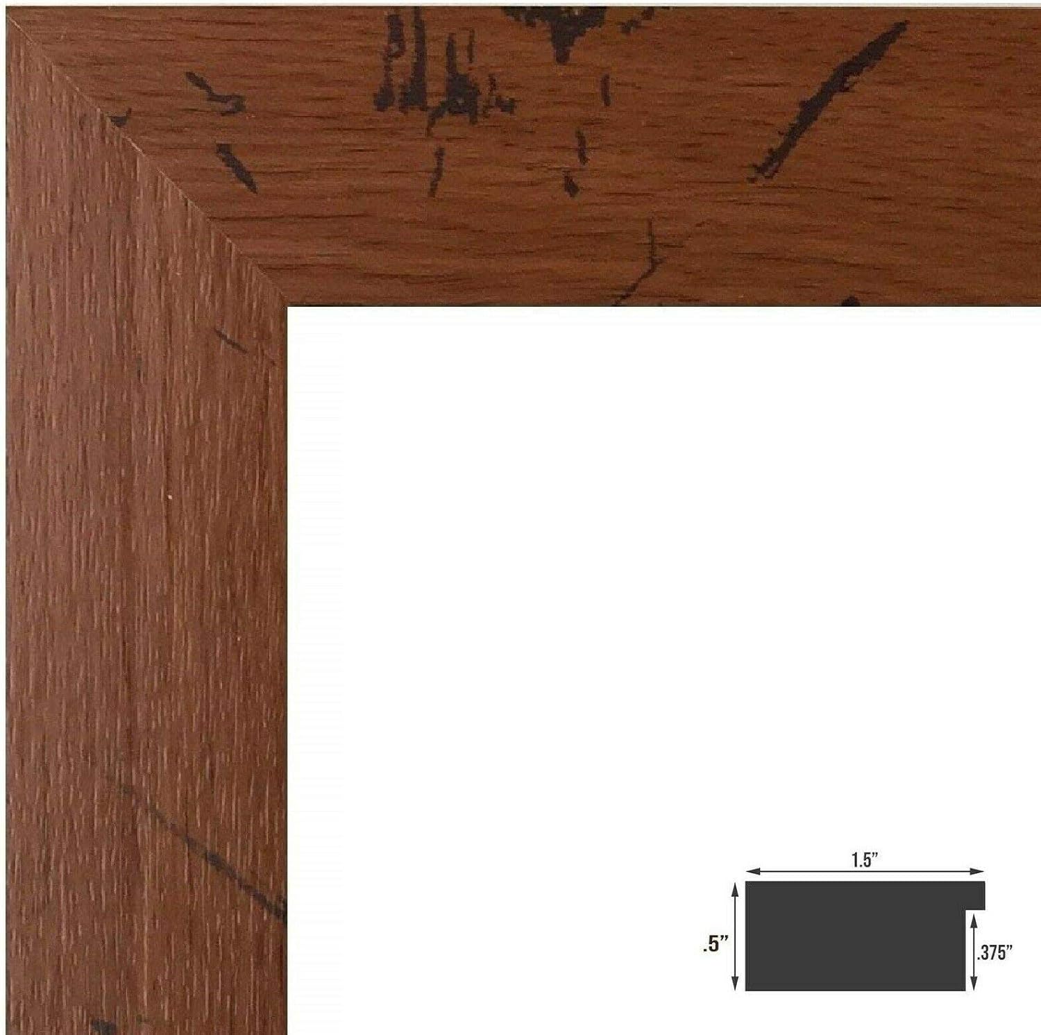 12x34 Distressed Oak Faux Finish Distressed Picture Poster Photo Frame ...