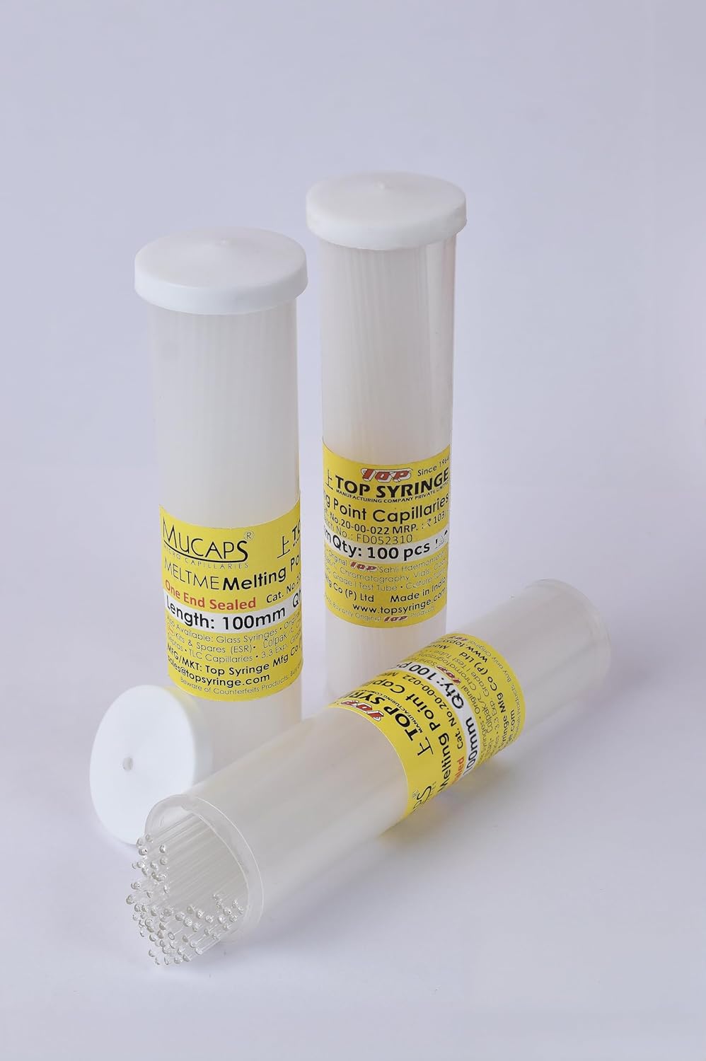 Melting Point Capillary, Length - 100mm One end sealed I.D.(1.00±0.10mm ...