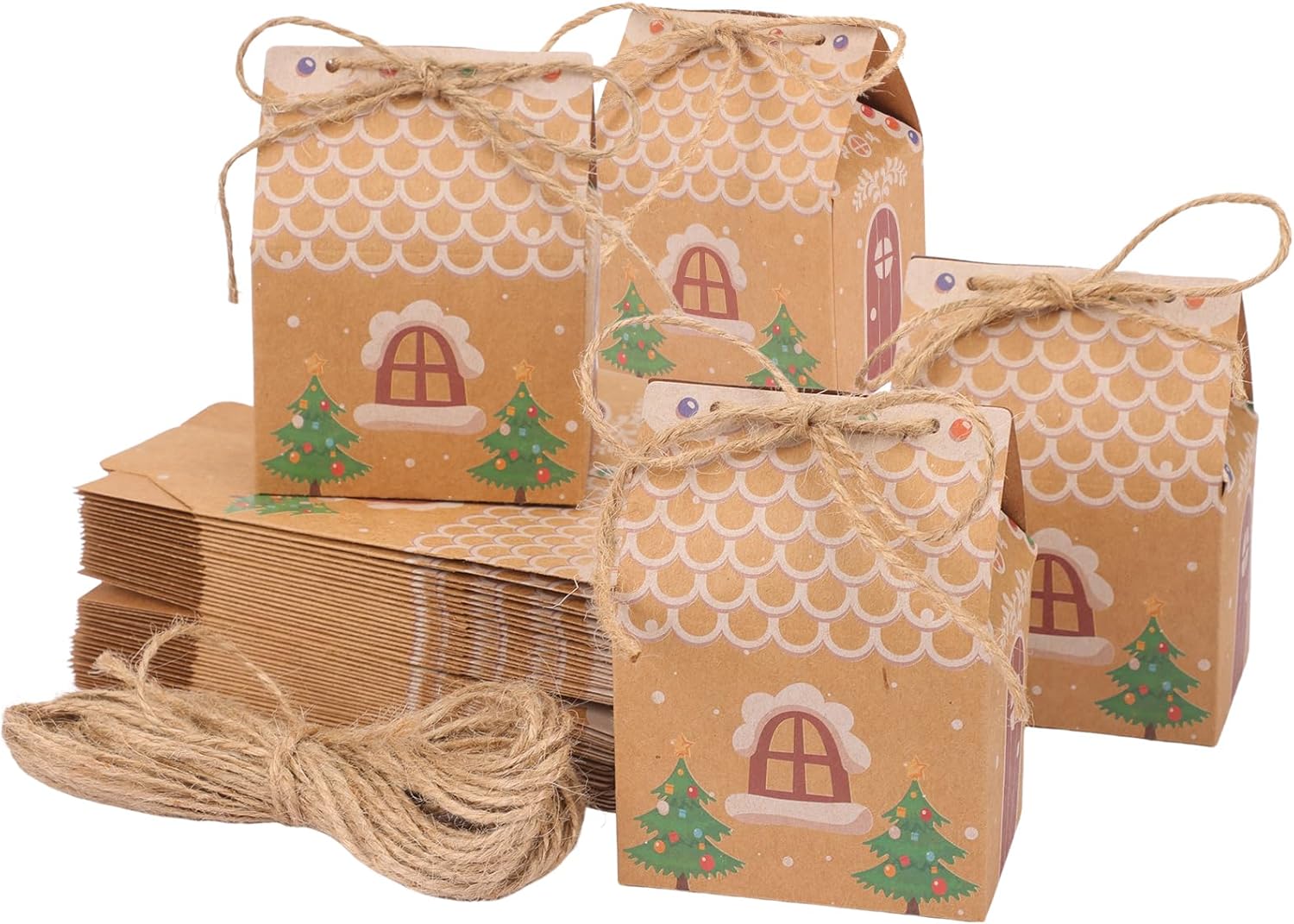 Amazon.com: Moretoes 48 Pieces Mini Christmas Party Favor Boxes, Gift ...