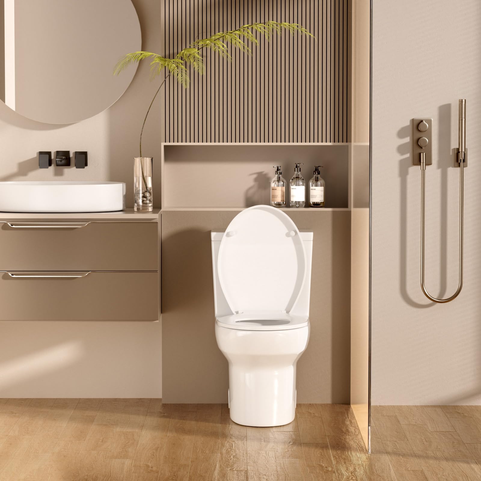 Snapklik.com : Sarlai One Piece Toilet - Bathroom Toilet Comfort Height ...