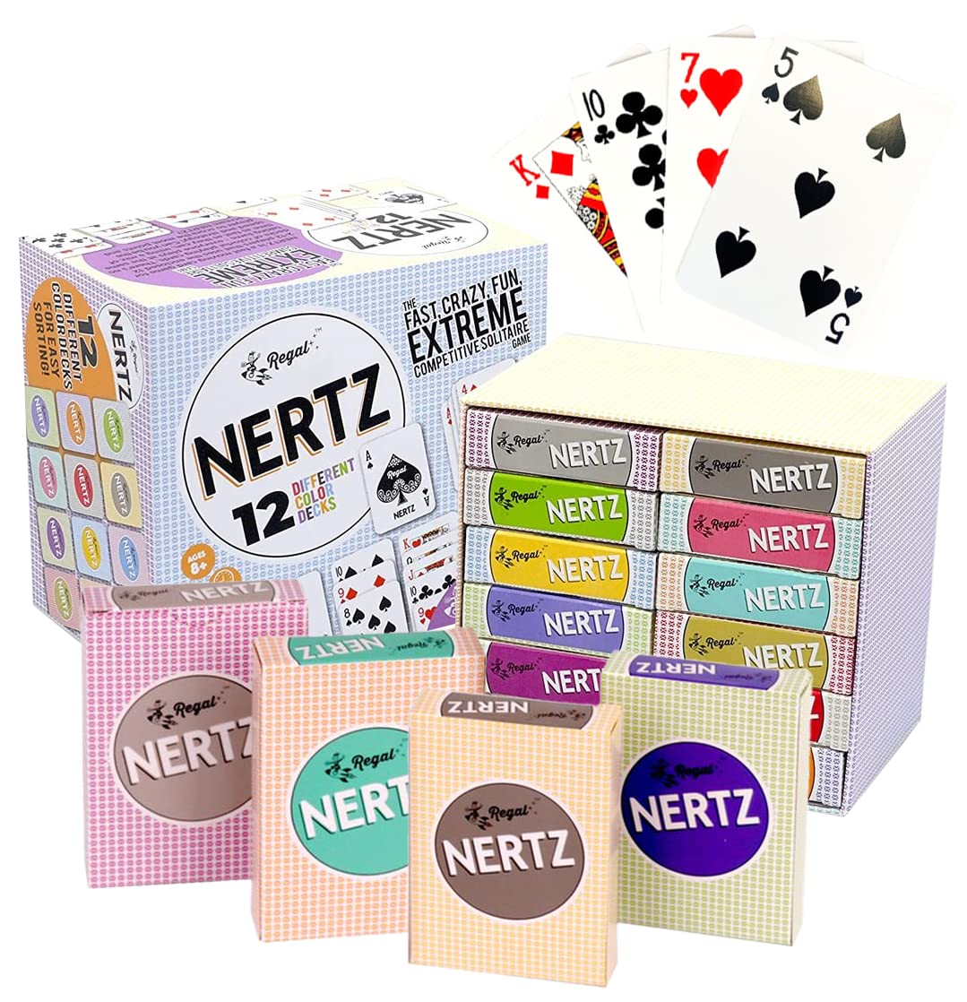 Buy Regal Games - Nertz Card Game - Competitive Solitaire - Fast, Crazy ...