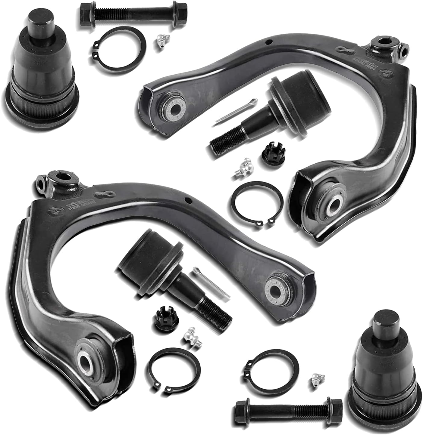 Amazon.com: ASTARPRO 6pcs Front Upper Control Arms Bushings Upper And ...