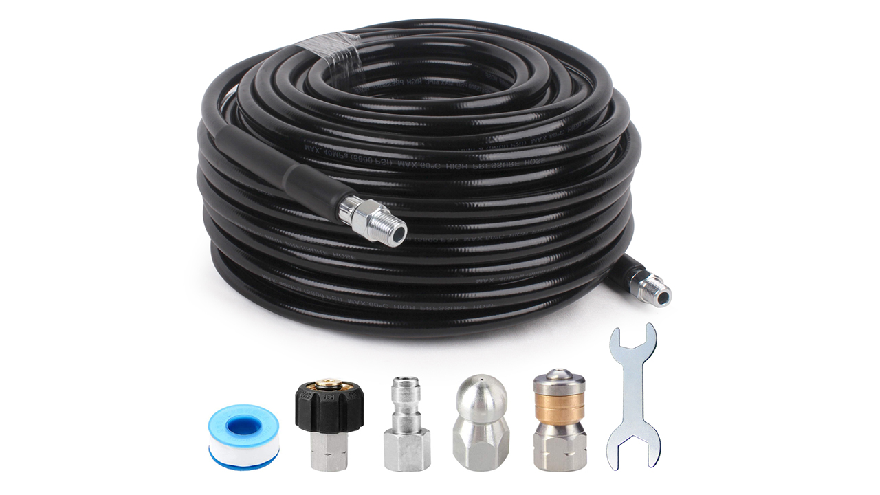 Watch NAMOTEK Sewer Jetter Kit for Pressure Washer Clog Hog Drain on ...