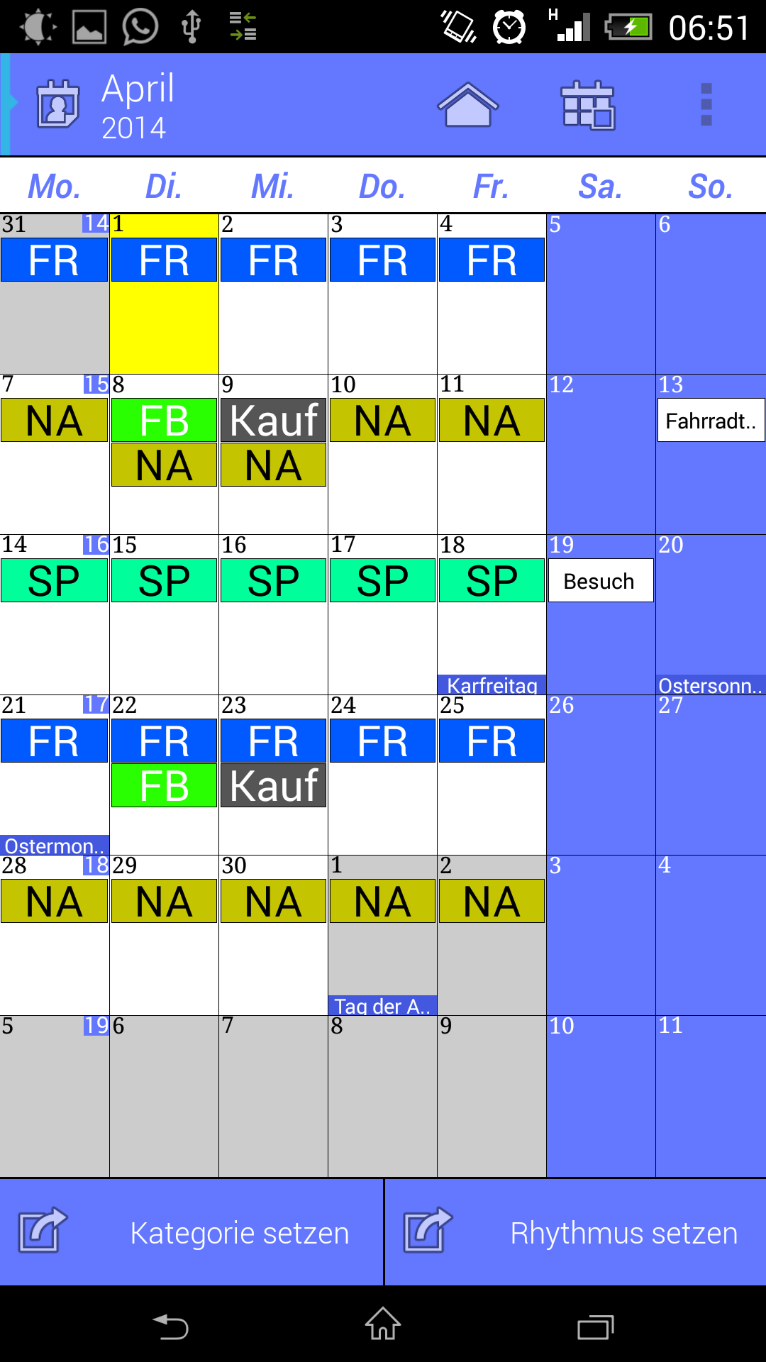 Work Calendar - App on Amazon Appstore