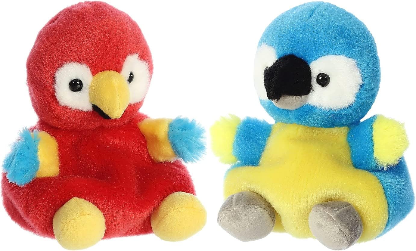 Amazon.com: Aurora Palm Pals Set of Two - Scarlette The Macaw and Blues ...