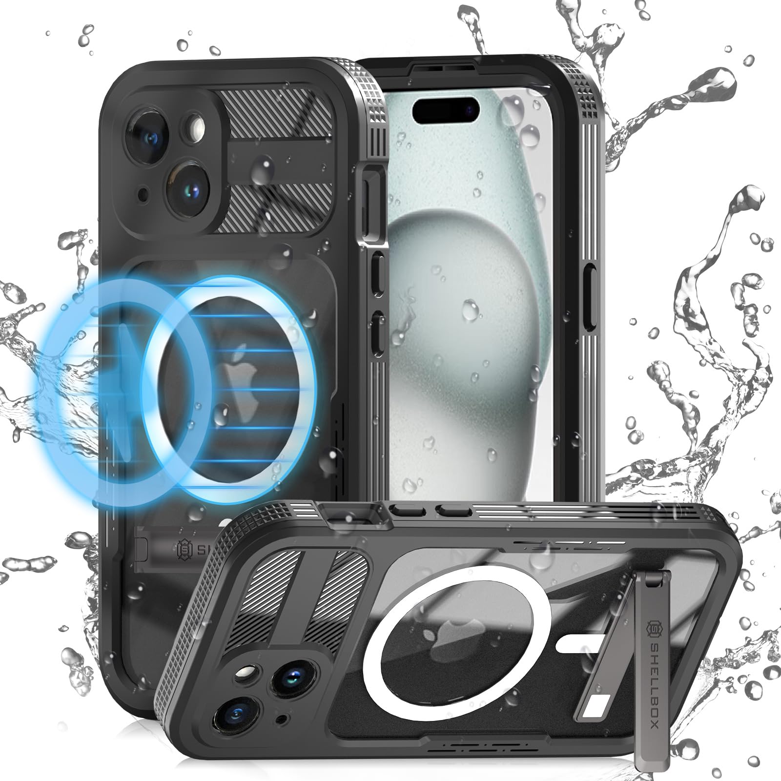 Amazon.com: Transy Designed for iPhone 15 Plus Case Waterproof with ...
