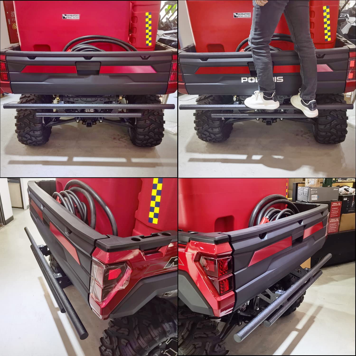 ELITEWILL Ranger XP 1000 Rear Bumper Rear Brushguard Wrinkle Black ...