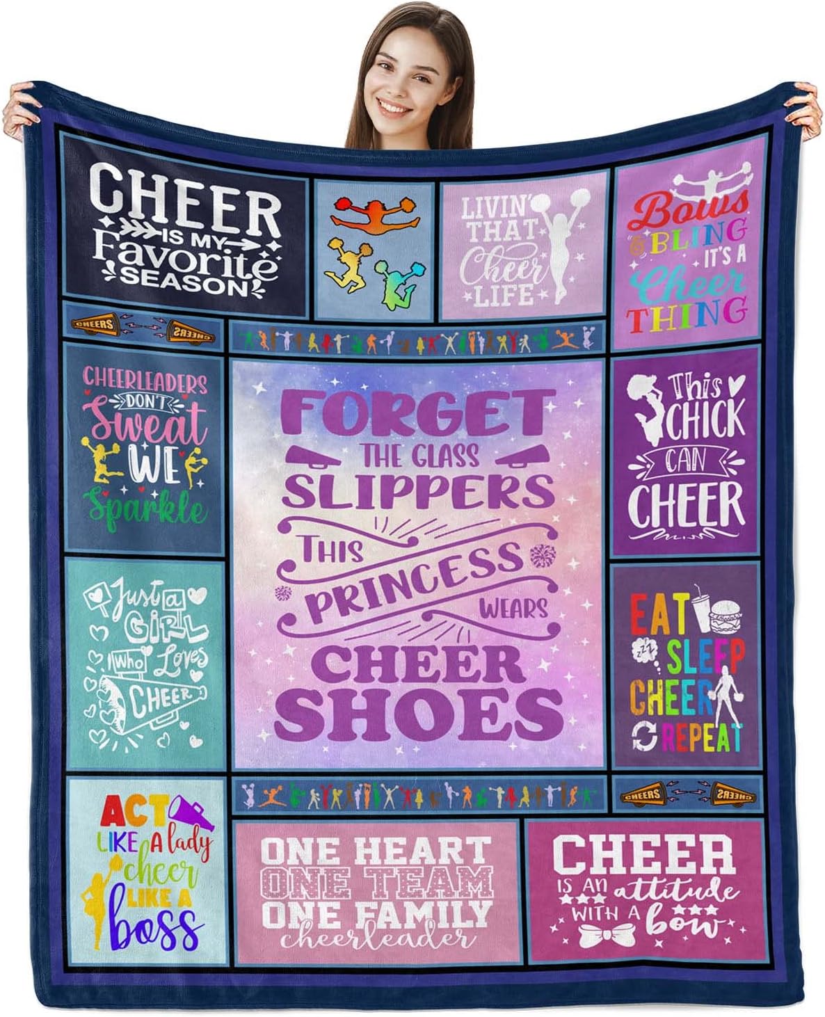 Amazon.com: FTEFueie Cheerleader Gifts Blanket, Cheer Gifts for ...