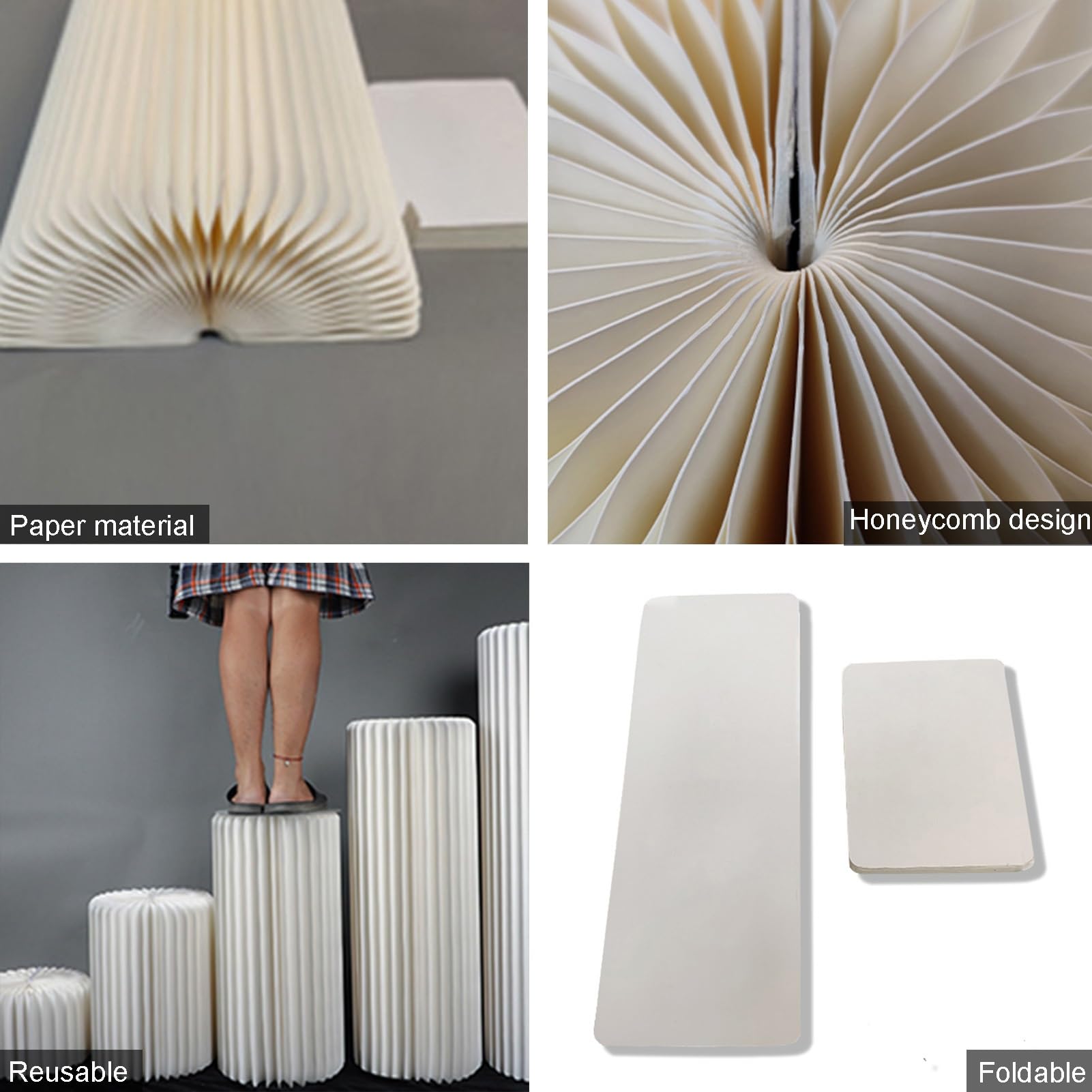 Paper Columns And Pillars Paper Column Pillar Wedding Flower Display