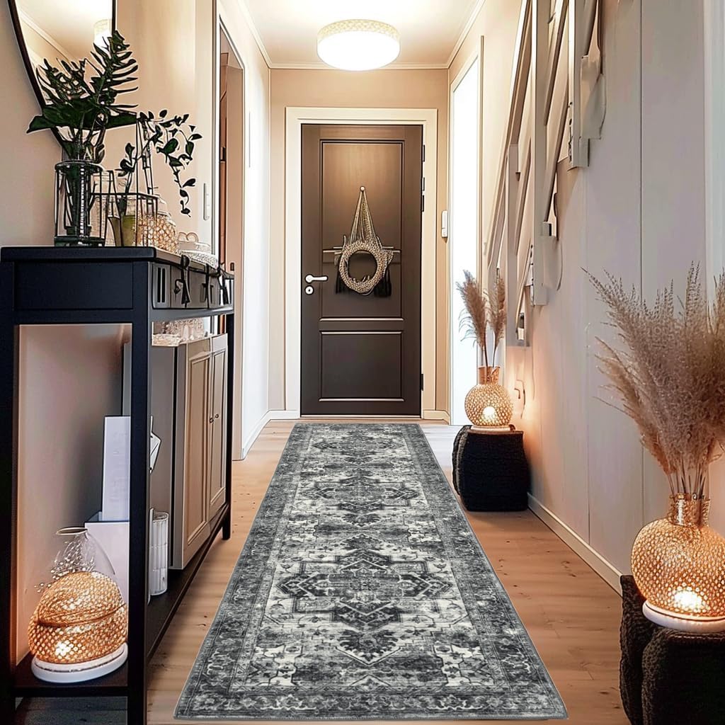 Amazon.com: KACOMACO Washable Runner Rug 2x10 Non Slip Ultra Soft Low ...