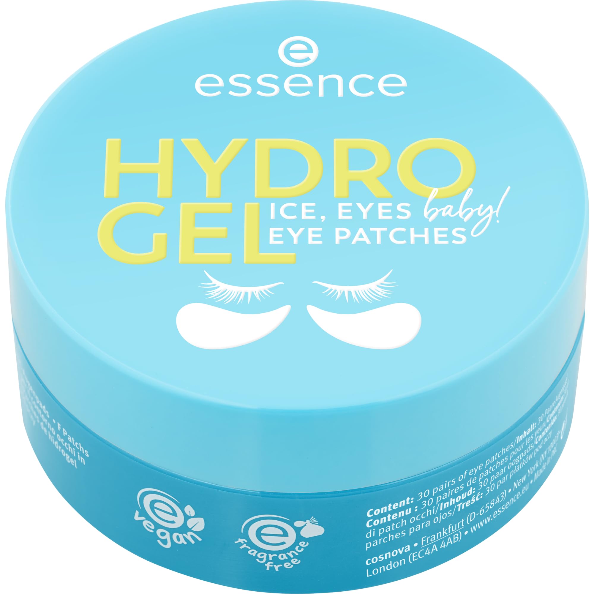 essence HYDRO Gel Eye Patches ICE, EYES, Baby 30 Pairs, Eye Care, Blue ...