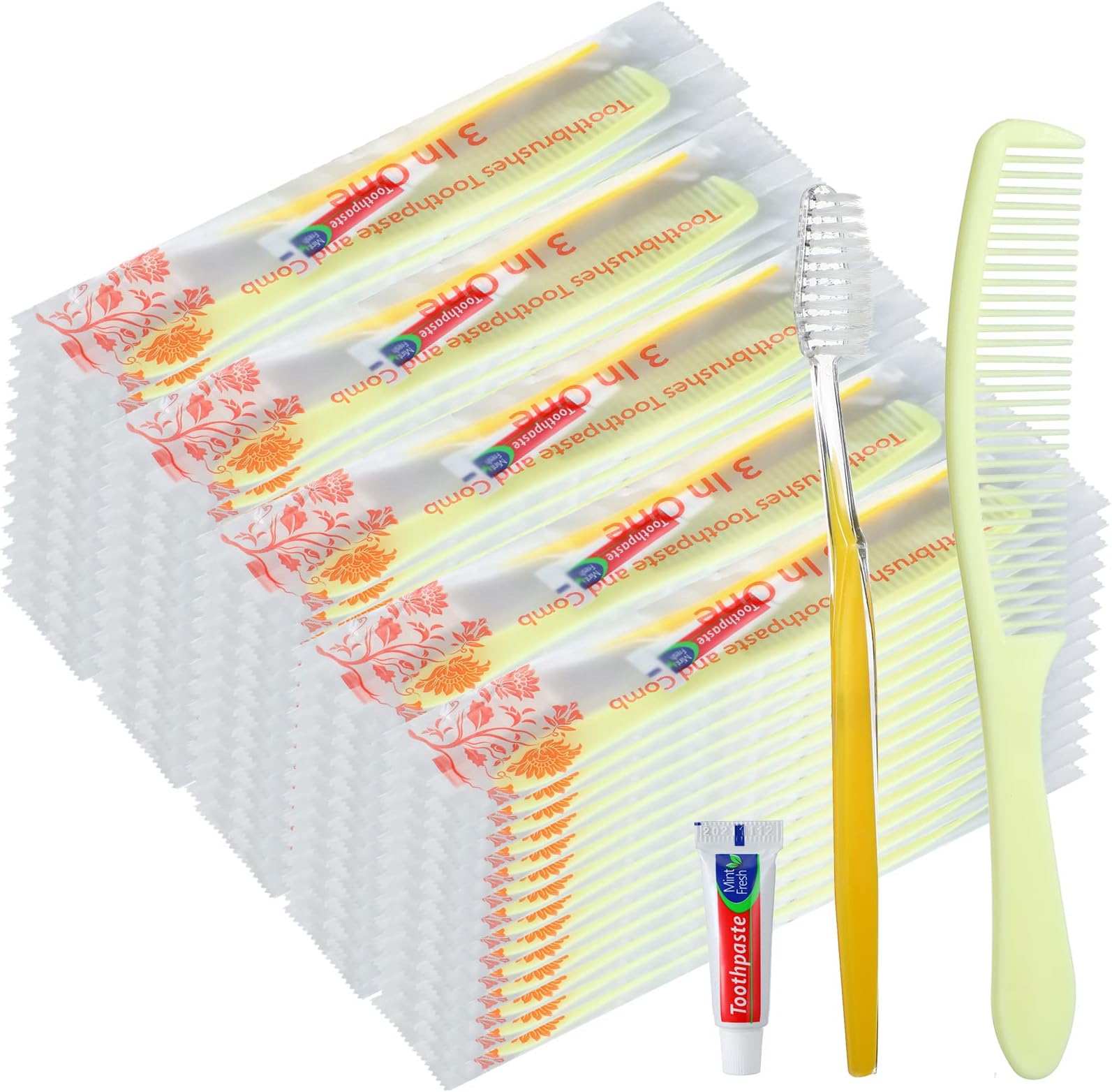 Amazon.com : Disposable Toothbrushes with Toothpaste Individually ...