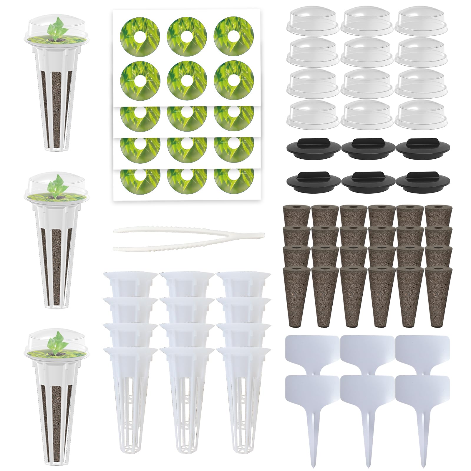 Amazon.com : 85Pcs Hydroponic Pods Supplies for Aerogarden Pods, Grow ...