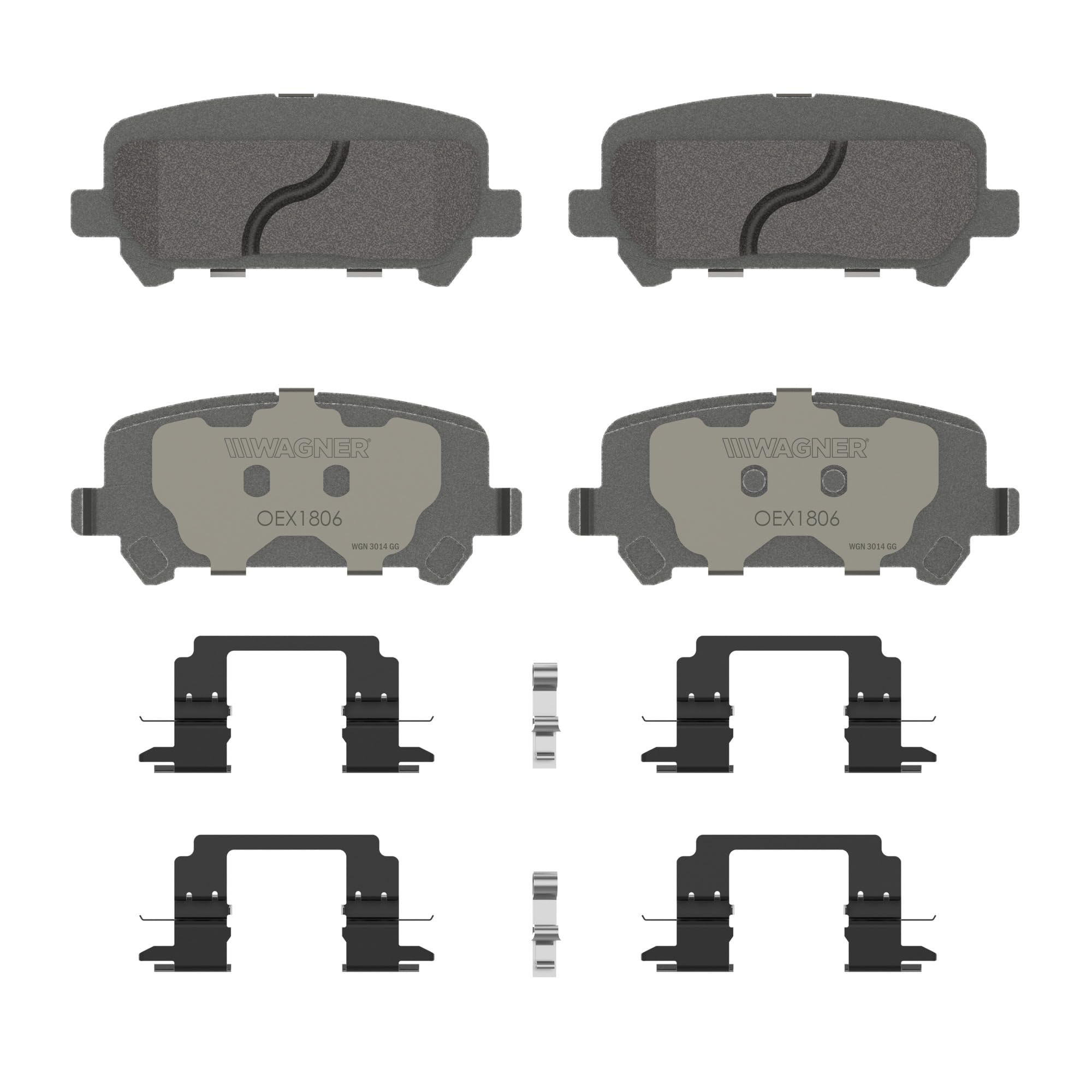 Wagner OEX OEX1806 Disc Brake Pad Set Premium Ceramic