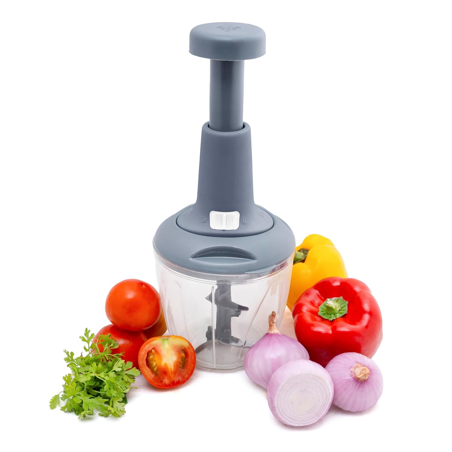 Buy HomeWiz Premium Manual Food Chopper 1000ml, Manual Hand Press ...