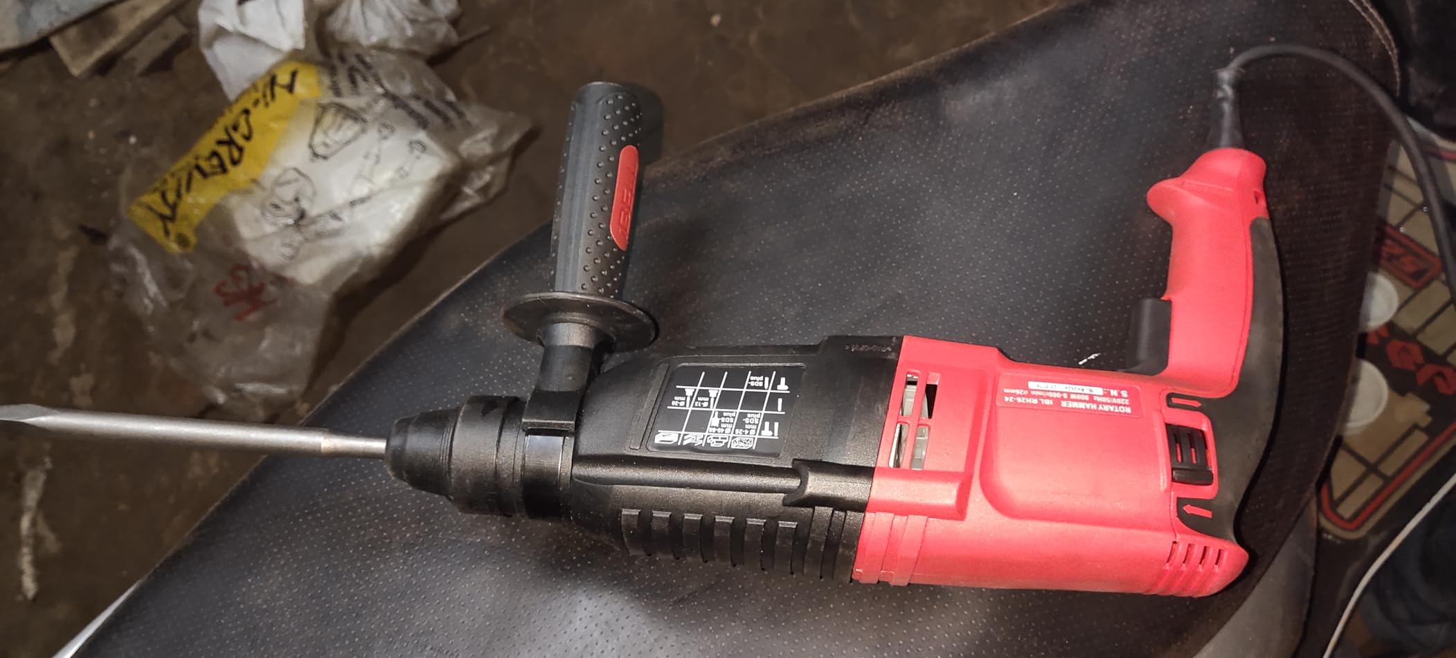 IBELL Rotary Hammer Dril RH20-25, 500W, Copper Armature, SDS Plus Chuck ...