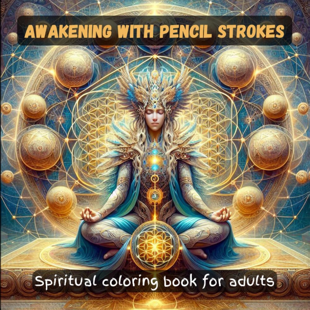 Amazon.com: Awakening with pencil strokes: Spiritual coloring book for ...
