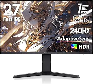 Amazon.co.jp: KOORUI 27E3QK Gaming Monitor, 27 Inch WQHD (2560 x 1440) @ 240Hz Monitor (Supports ...