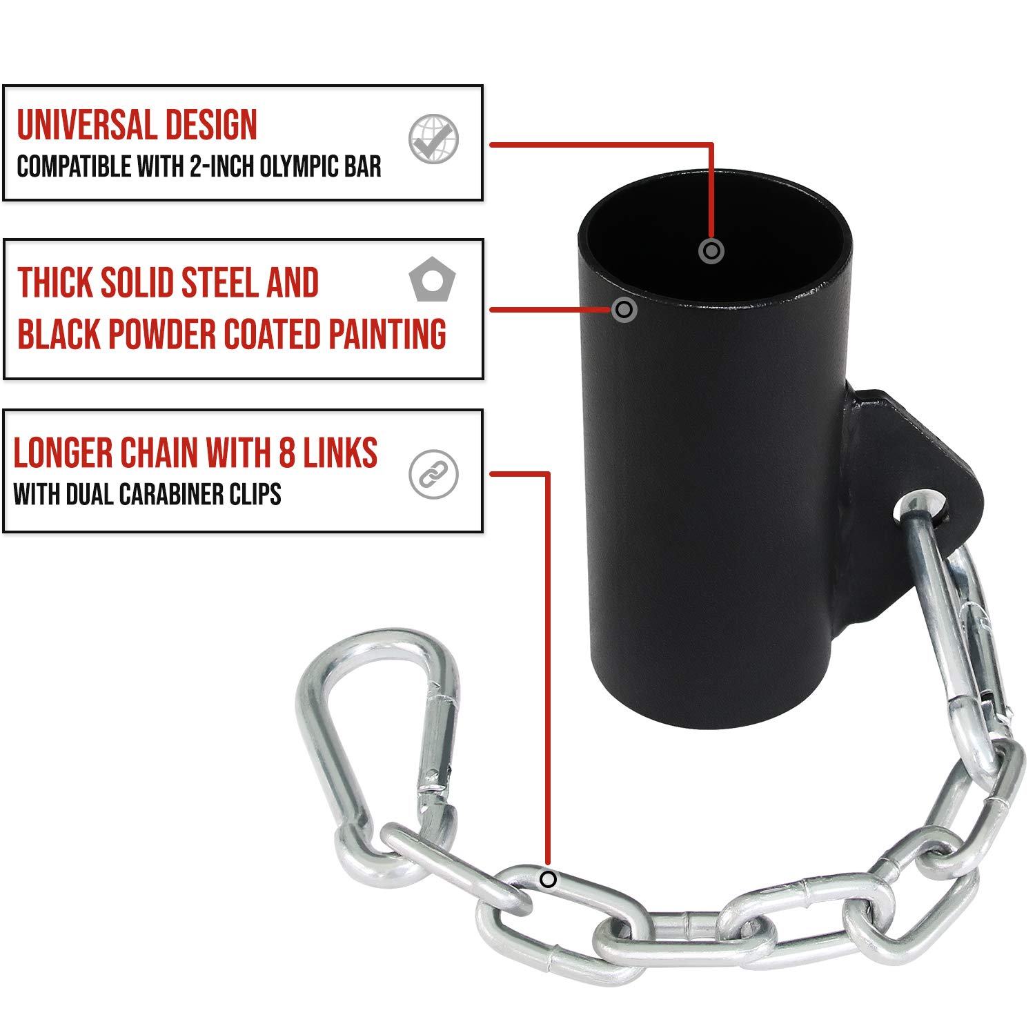 A2ZCARE Single Arm Landmine Handle and Eyelet Landmine Attachment with ...