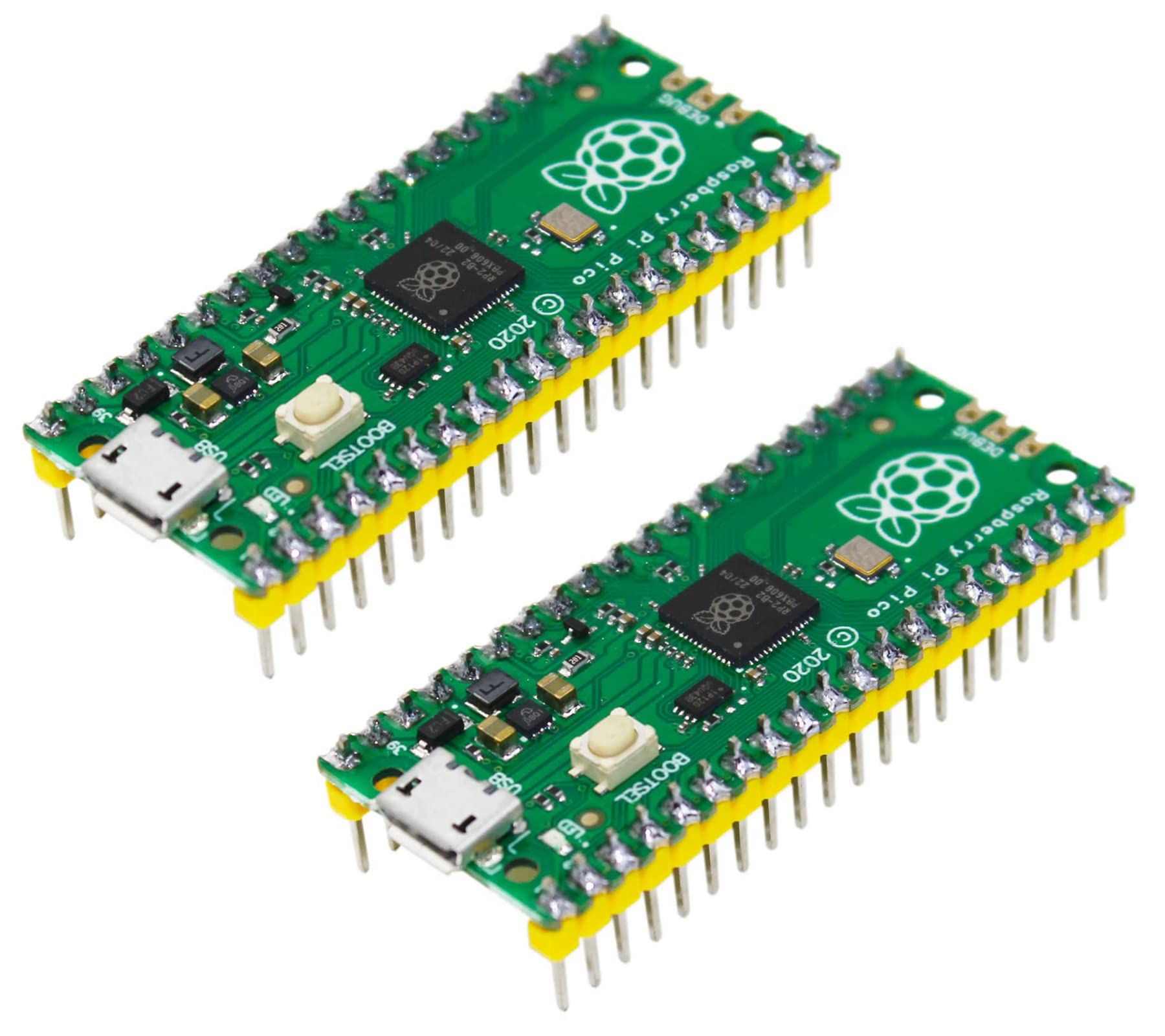 Amazon.com: DIGISHUO 2Pcs Raspberry Pi Pico Microcontroller Board with Headers | Flexible ...