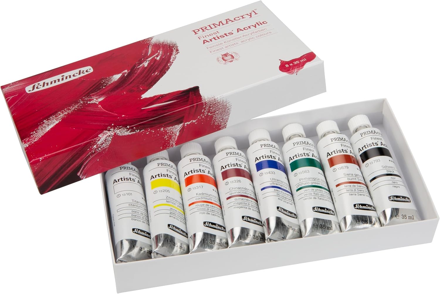 Amazon.com: Schmincke - PRIMAcryl® Finest Premium Acrylic Colors, Basic ...