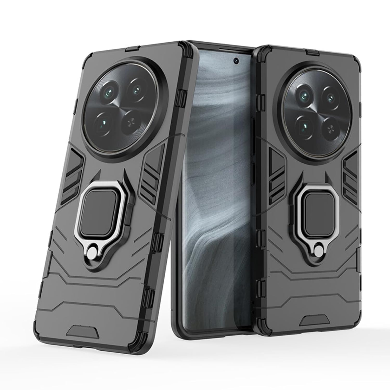 Spazy Case® Realme 12x 5G Back Cover | Dual Layer Armor Defender Full ...