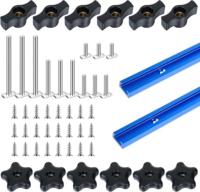 Zonon 2 Set Universal 48 Inch T Track for Woodworking Universal T Track ...