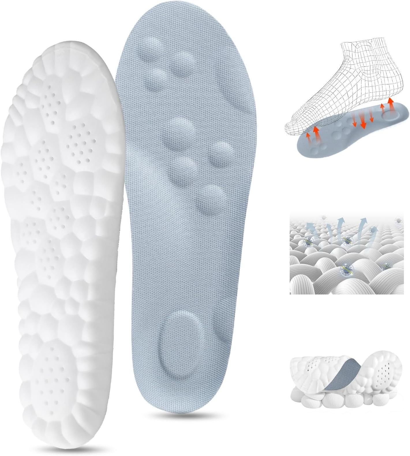 Amazon.com: Cloud Soles for Men and Women, Cloud Insoles Acupoint ...