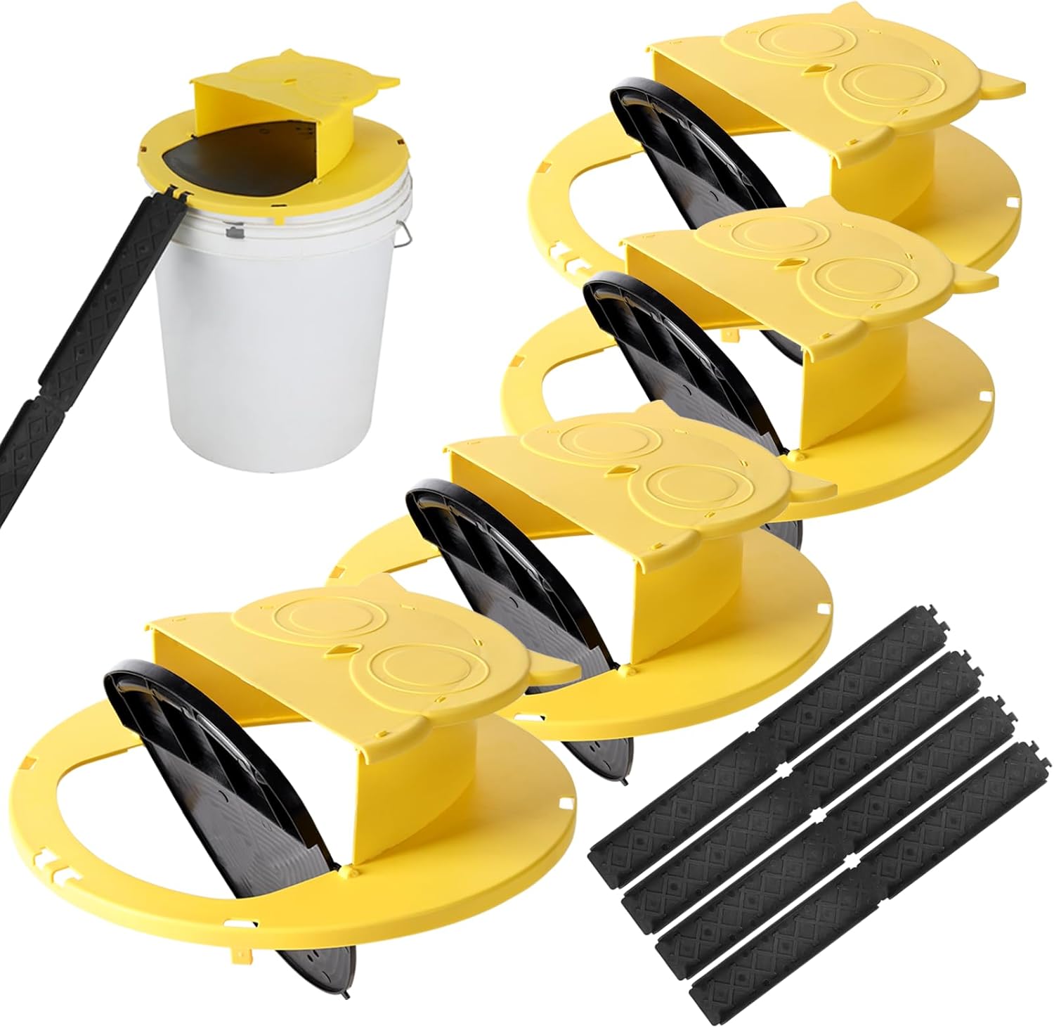 Amazon.com : 4 Pack Mouse Rat Trap Bucket,5 Gallon Mouses Rat Traps ...