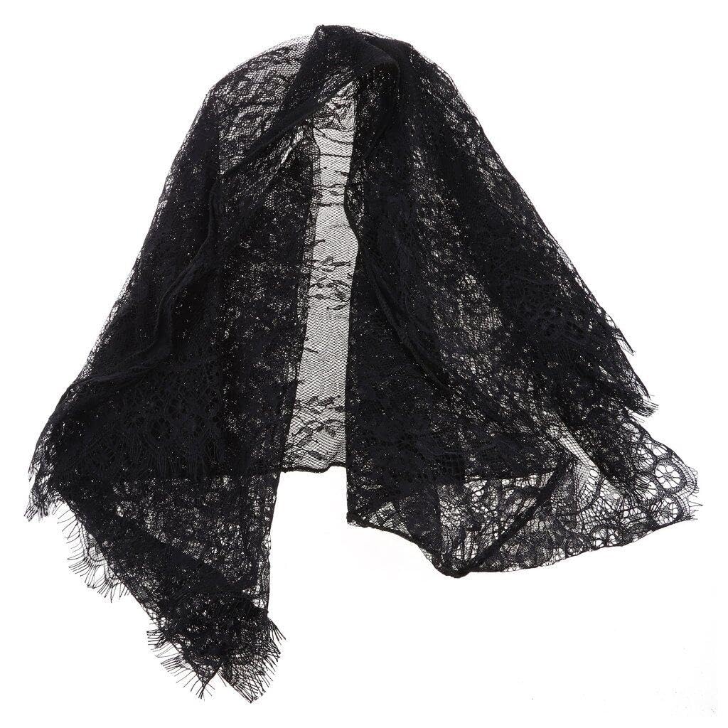 Châle élégant Cérémonie Religieuse Voile De Communion Dentelle Brodée ...