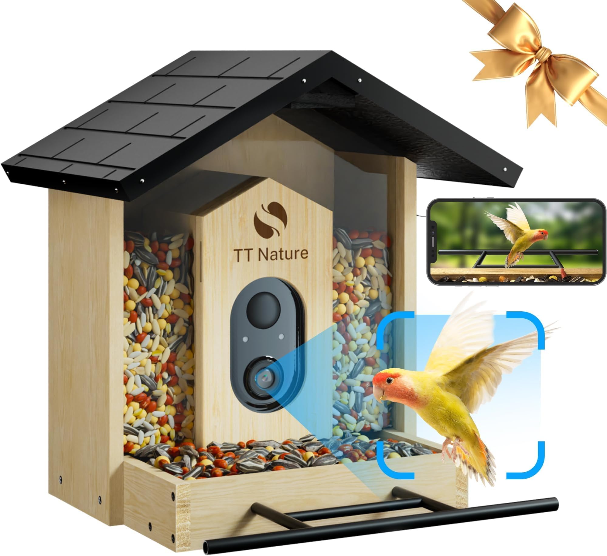 Amazon.com : |Smart Bird Feeder with Camera|Bird Camera with Solar ...