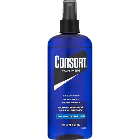 Amazon.com : Consort Hair Spray for Men, Extra Hold, Unscented, Non ...